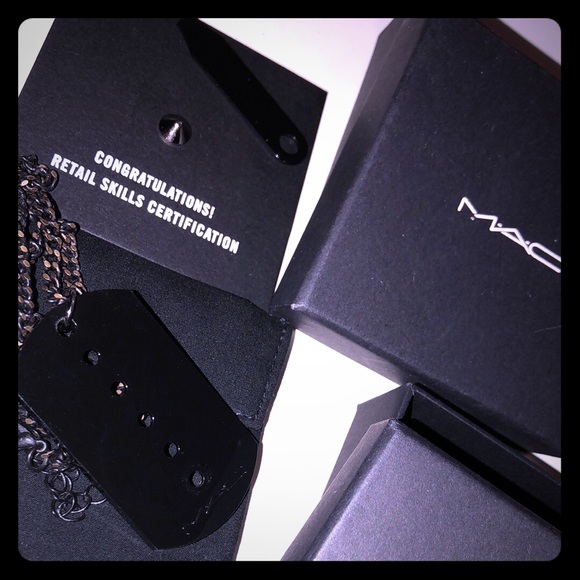 MAC Cosmetics | Jewelry | Mac Employee Cert Necklace Collectors Item ...